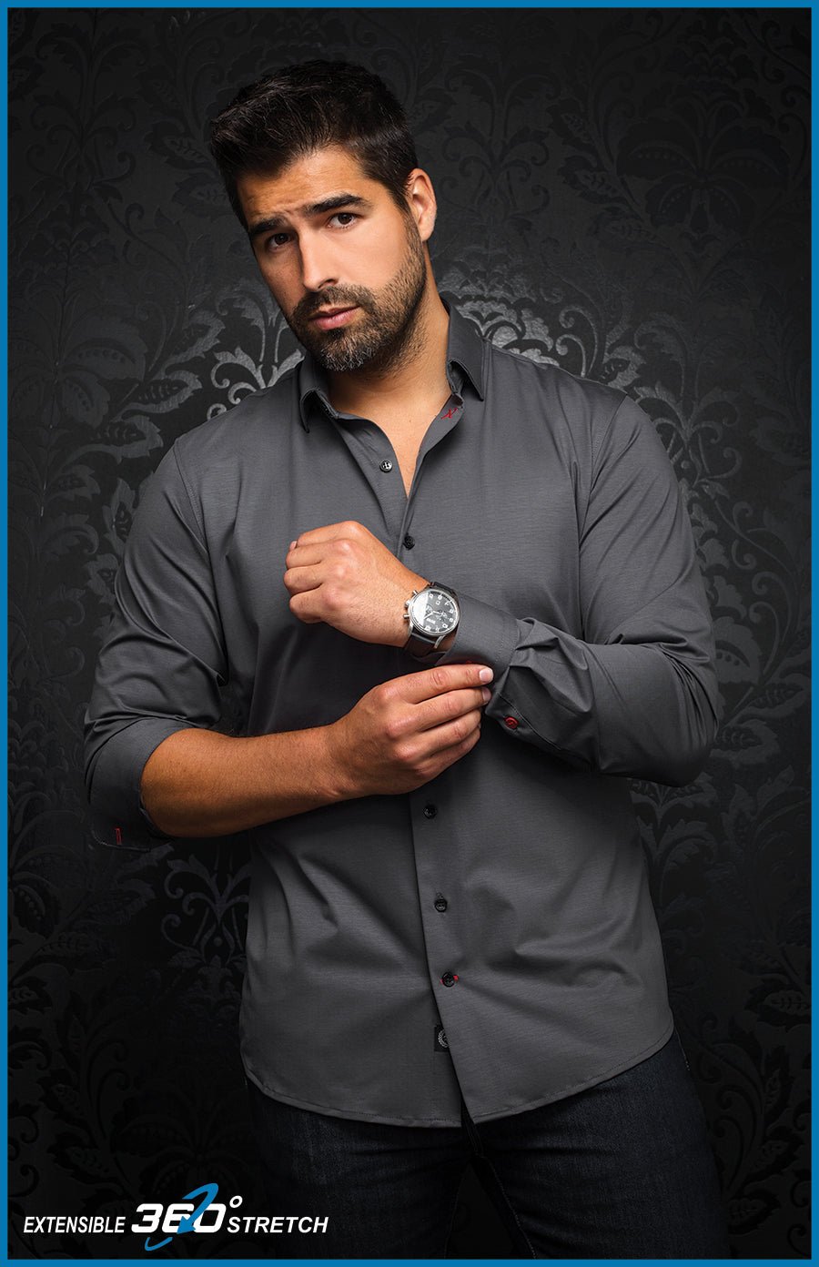 Chemise Extensible Habillée Haut de Gamme pour Homme I Au Noir ...